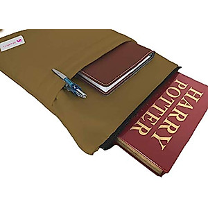 Peanut Brown Book Sleeve - Book Cover for Hardcover and Paperback - Book Lover Gift - Notebooks and Pens Not Included