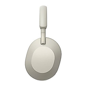 Sony WH-1000XM5 Wireless Noise Canceling Over-Ear Headphones (Silver) with Wireless Headphone Accessory (2 Items)