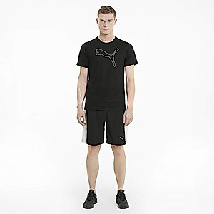 PUMA Men'sPerformance Cat Tee (Available in Big and Tall Sizes), Black, Medium