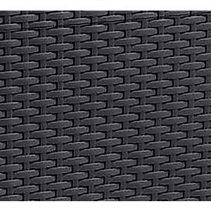 Keter 17197637 Rio 2 Seater Rattan Outdoor Patio Garden Furniture Set, Graphite