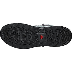 Salomon X Ultra Pioneer MID CLIMASALOMON Waterproof Hiking Boots for Women Trail Running Shoe, Ebony/Stormy Weather/Wine Tasting, 7