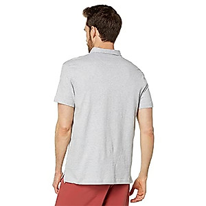 Quiksilver Men's Sunset Cruise Collared Polo Shirt, Light Grey Heather, Medium