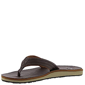 Quiksilver Men's Carver Nubuck Sandal, Demitasse/Solid, 9