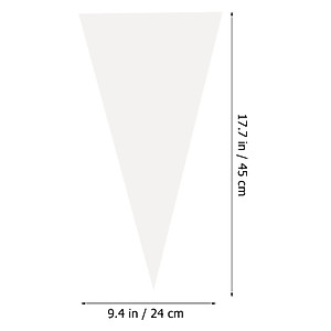 Tile Grout Masonry Mortar Bag: 50pcs Vinyl Piping Cement Bag Heavy Duty Tear Resistant Puncture Tip Grout Bags for Building