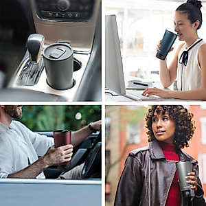 Nextmug Go - Temperature-Controlled, Self-Heating Travel Mug (Graphite - 16 oz.)