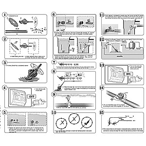 U.S. Pool Supply Octopus Professional Automatic Pool Vacuum Cleaner & Hose Set - Powerful Suction That Removes Swimming Pool Debris, Cleans Floors, Walls, Steps - Quiet Cleaning Side Climbing Sweeper