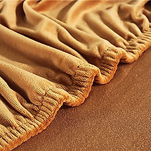 IMYOGI High Stretch Sofa Covers Super Stretch Couch Cover 1 2 3 4 Seater Thick Velvet-Plush Sofa Slipcover Non Slip Washable L-Shaped Sofa Protector with Elastic Bottom -Navy Blue-4 Seater 235-300cm