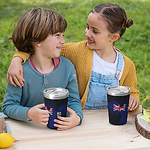 12oz Tumbler Saint Helena Island Stainless Steel Cup With Straw And Lid Spill Proof Bulk Double Wall Vacuum Reusable Water Tumblers For Cold Hot Drink