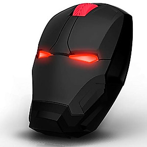 NYIEFADA Wireless Laptop Mouse | LED Light-Up Eyes | 3 Adjustable DPI | Silence Ergonomic Design | Novelty Ideal for Kids' Gift Computers Laptop for Left/Right Hand