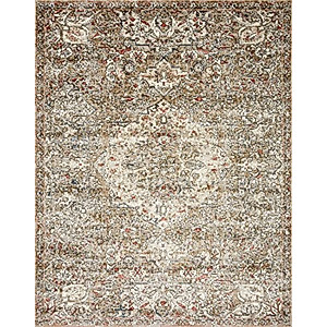 Loloi II Saban Collection SAB-07 Straw/Beige, Traditional 7'-10" x 10' Area Rug
