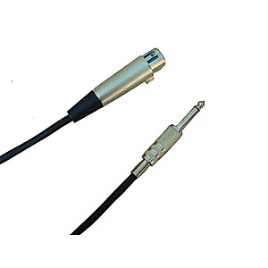 Studio Z Microphone Cables 20Ft Female XLR to 1/4 Inch TS Male Mono 3 PIN Flexible Mic Cable Unbalanced Interconnect Wire Mic Cord for Dynamic Sound Built to Last (4 Pack)