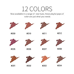 NICEFACE Lip Liner Pencil Set,12 Color Matt Smooth Waterproof lip pencil set lip pencil set, Natural Long Lasting Makeup Lip Liners