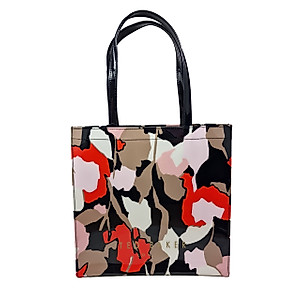 Ted Baker Camocon Retro Flood Small Pritnted Icon Tote Bag Grab Bag PVC, Black, Small