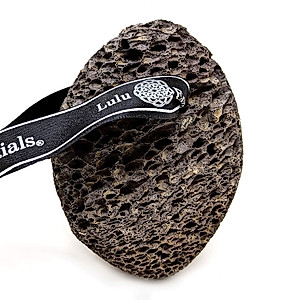 Lulu Essentials Natural Pumice Stone for Feet - Earth Lava Foot Pumice for Dry Callused Skin - Exfoliating Pedicure Tool