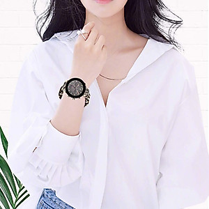 Compatible for Movado 2.0 Smartwatch Band, Blueshaw Fabric Elastic Scrunchie Elastic Watch Band Women Cute Replacement Straps for Movado Connect 2.0 Smartwatch 40mm / 42mm (Leopard Print, 42mm case)