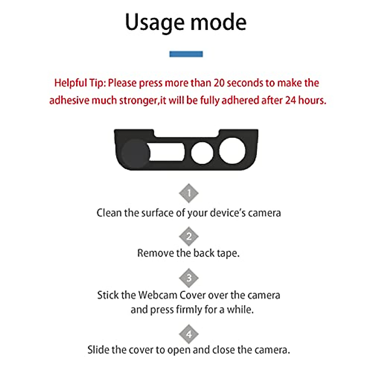 Webcam Cover,Front Camera Cover Compatible for iPhone 13,iPhone 13 Mini,iPhone 13 Pro,iPhone 13 Pro Max,Protect Privacy and Security,Not Affect Face ID, 2 Pack-Black