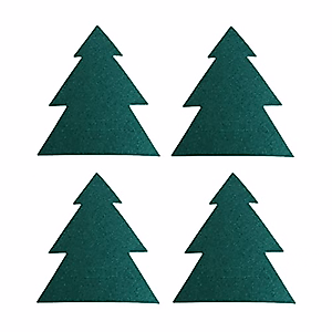 Christmas Silverware Bag | 4 Pieces/Set Christmas Tree Non Woven Kitchen Utensil Rack Christmas Thanksgiving New Year Kitchen Cutlery Rack Housewares Kitchen Items (Green, One Size)