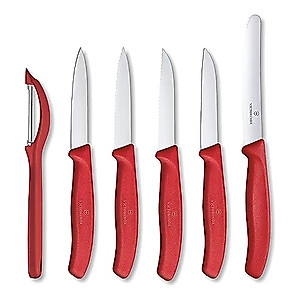 Victorinox Swiss Army 6.7111.6G Swiss Classic Knife Set Red Set of 6