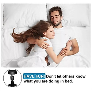 NatureMan 2 Pieces of Black Adjustable Threaded Bed Frame Anti-Shake Tool, Headboard Stoppers，Bed stoppers ，Wall Bed headboard Anti-Shake Fixer to Prevent loosening, Easy to Install (1.1-2.5 inches)