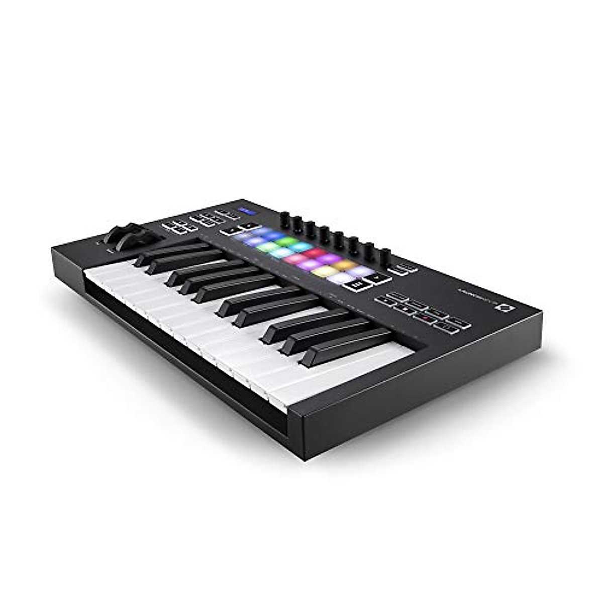 Novation Launchkey 25 MK3 USB MIDI Keyboard 25 Keys Controller with Software Pack of Ableton Live Lite and 4 GB of Loopmasters Sounds & Samples w/Mackie CR3-X Pair Studio Monitors & Instrument Cables