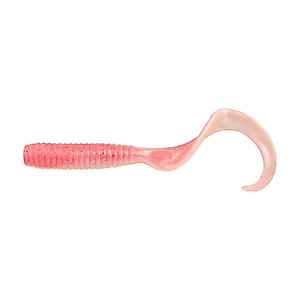 Berkley Gulp! Grub Fishing Soft Bait, Pink Shine, 4"