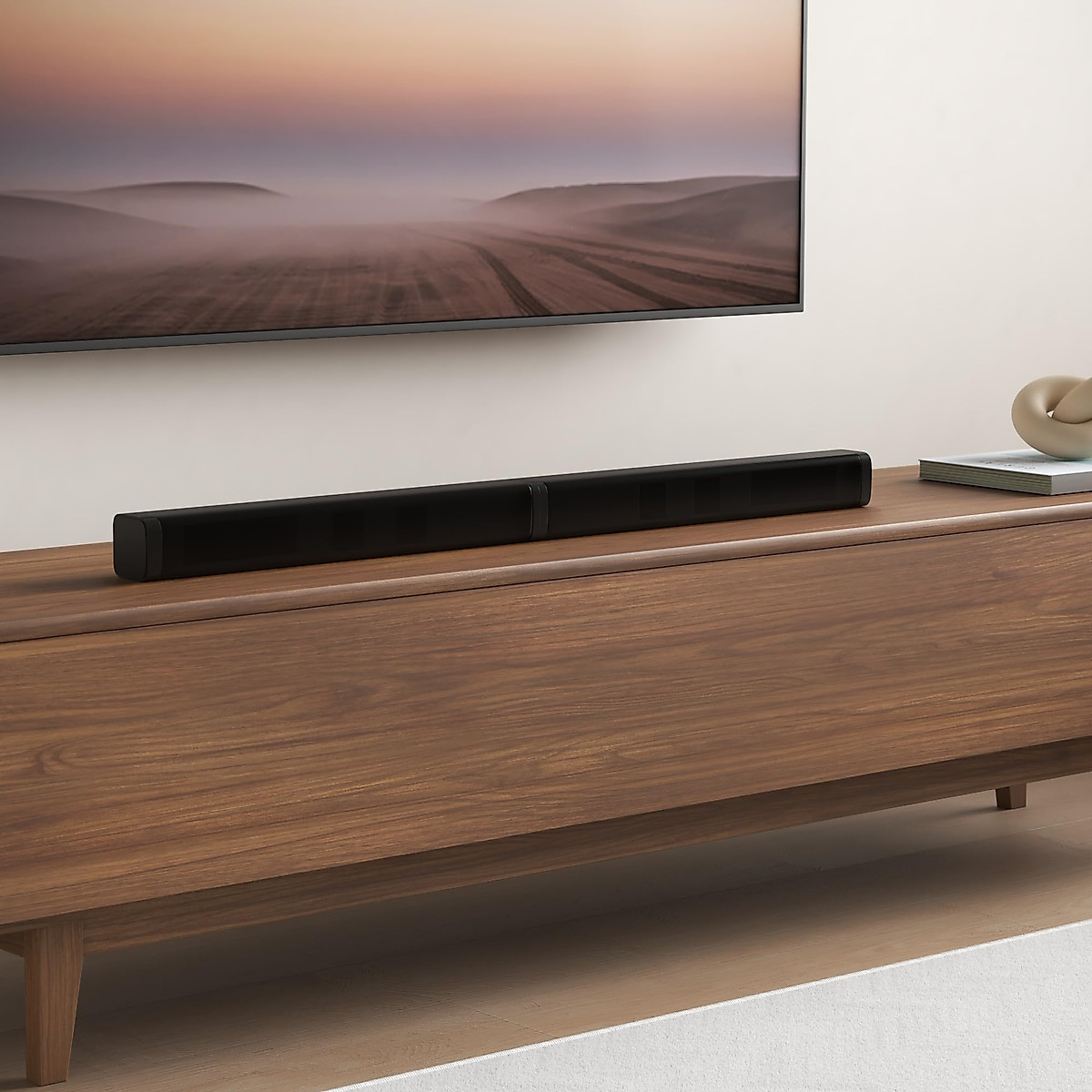 Sunyuey tv Sound bar, 37inch Audio tv Speaker with Surround Sound Home Theater System 4 Driver Speakers,Remote Control,Wall Mounted,Optical/Aux/RCA/USB/Micro SD Connection