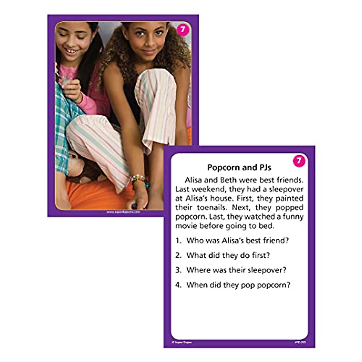 Super Duper Publications | Photo Auditory Memory for Short Stories Fun Deck Flash Cards | Educational Learning Resource for Children