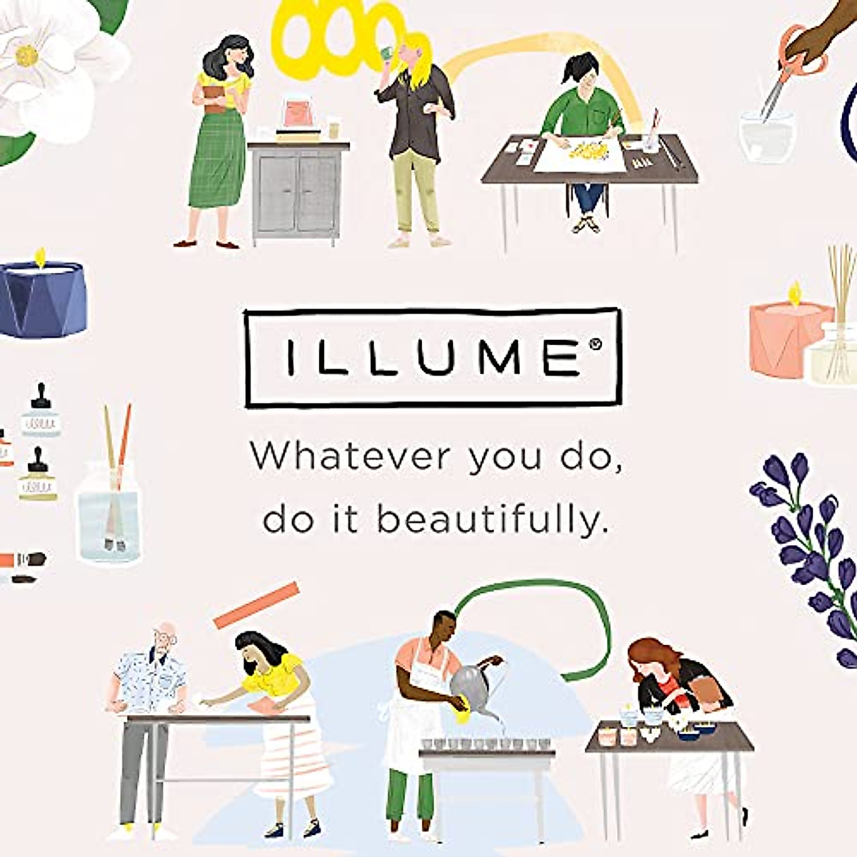 Illume Spring Fling Collection, 3-2.5 oz Votive Candle Set, Gift, Multi-Colored