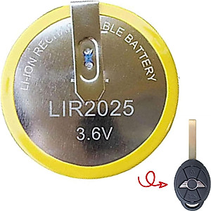 for 1996-2012 Remote KEY FOB LIR2025 (90 Degrees) Compatible with BMW and Mini Cooper Fob Shell Case Cover 3 5 7 Series, M3, M5, M6, Z3, Z4, Z8, E81 E46 E39 E63 E38 E83 E53 E36 E85 – W. INSTRUCTIONS