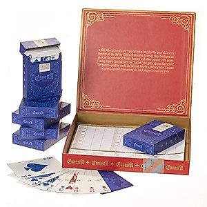 Brybelly Canasta Bonanza and Hand & Foot Playing Card Set with Scorecards - 6 Premium Decks of Beginner Friendly Custom Canasta Cards with Point Values - Traditional Family Card Games