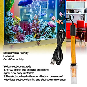 Electrode Probe, 1999mV ORP Replacement Prob, Good Electrical Conductivity, Suitable for ORP Instruments Controllers with BNC Connectors.