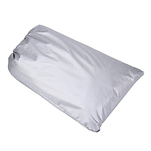 Maveek 1 Bike Waterproof Rain Cycle Bicycle Cover Dust UV Resistant, Dirt Bike Cover for Outdoor Indoor Storage, Water Snow Winter Summer All Weather Garage Road Windproof Durable (Black & Silver)