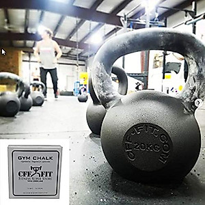 CFF Premium Chalk - 1 lb. Box - Magnesium Carbonate Weightlifting, Climbing, and Gymnastics Chalk