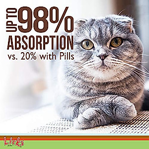 Licks Pill-Free Cat Urinary Tract Care - Cat UTI Care and Prevention Gel Packets - Urinary Tract Infection Supplement for Cats - Omega 3 Fish Oil and L-Lysine Supplement - Gel Packets - 10 Use