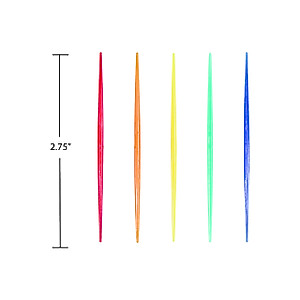 Creative Converting Assorted Plastic Picks, Colors may vary 300 Count( Pack of 1)