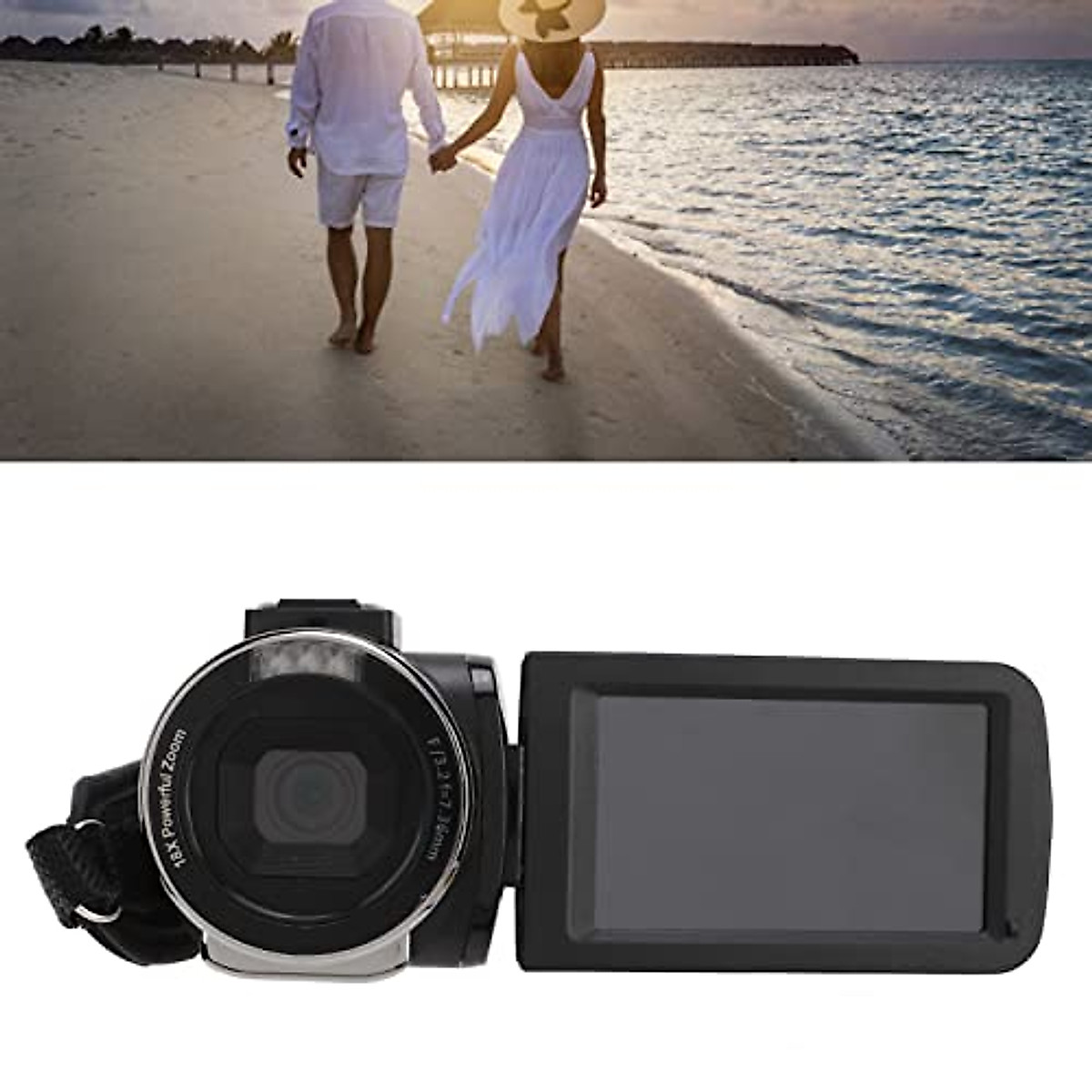 Digital Camera, Vlogging Camera 3.0 Inch IPS Touch Screen 48MP Image Resolution with 1500mAh Lithium Camera Battery for Campus Records