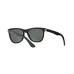Ray-Ban RB4184 Square Sunglasses, Black/Green, 54 mm