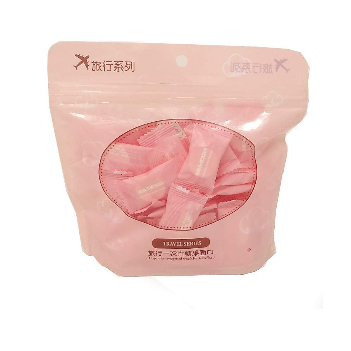 HONBAY 50 Pcs Magic Compressed Travel Towel Disposable Compressed Cotton Washcloth