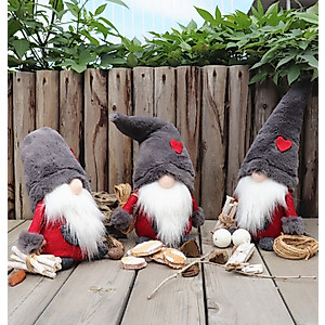 Amazlab Swedish Santa Gnome Plush, Handmade Scandinavian Tomte Nordic Nisse Sockerbit Elf Dwarf Home Household Ornaments, Christmas Santa Decoration