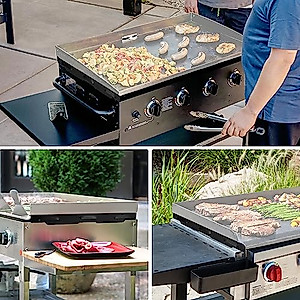 Wind Guards for Blackstone 36 inch Griddle, LUBZZOY Blackstone Griddle Accessories, Magnetic Wind Screens for Outdoor Cooking Blocking Strong Wind, Holding Heat, Saving Propane