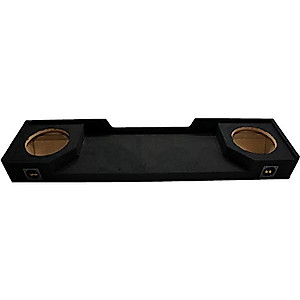 Compatible with Chevy C/K Silverado or GMC Sierra Full Size Extended Cab Truck 1988-1998 Dual 10" Subwoofer Sub Box Speaker Enclosure