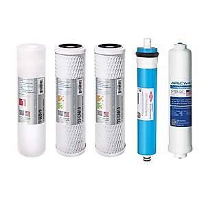 APEC FILTER-MAX90 US Made 90 GPD Complete Replacement Filter Set For ULTIMATE Series Reverse Osmosis Water Filter System (For Standard 1/4" Output System)
