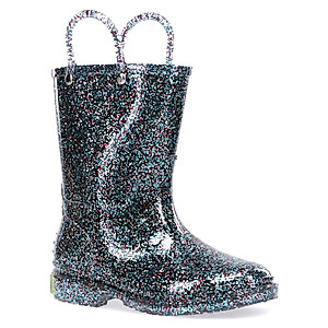 Western Chief Girls Glitter Rain Boot, Multi, 10 M US Toddler