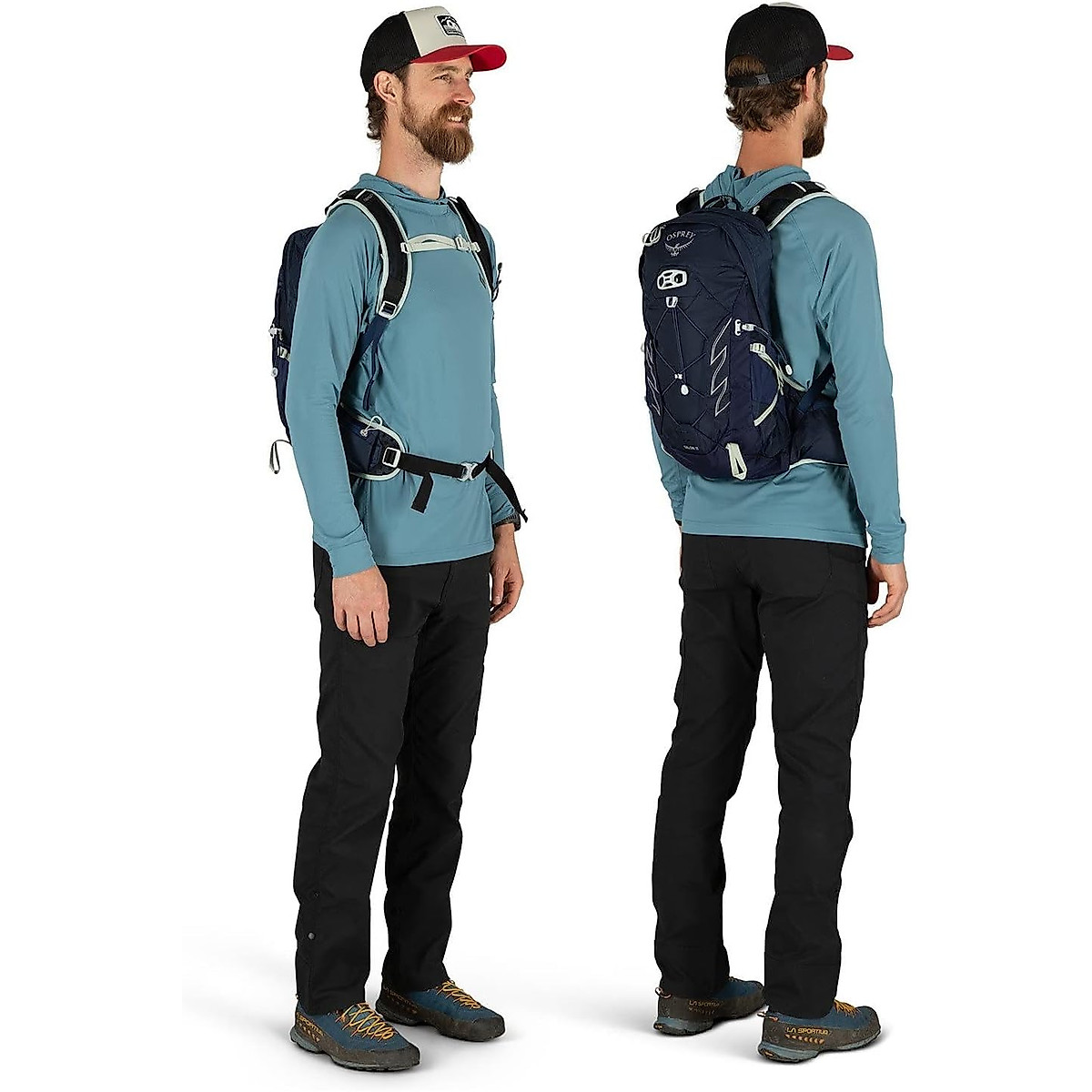 Osprey Talon 11 Men's Hiking Backpack Stealth Black, Large / X-Large