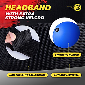 Boxerpoint Boxing Reflex Ball – Boxing Ball Headband Boxing Game for Adults & Kids – Hand Eye Coordination Training Boxing Equipment & MMA (Adults)