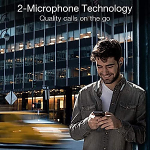 Digital Noise Cancelling Earbuds- FIIL Wireless Neckband Headphones, Premium Sound with Balanced Armature Knowles Driver, Monitoring Mode, in-Ear Bluetooth Earphones for iPhone and Android