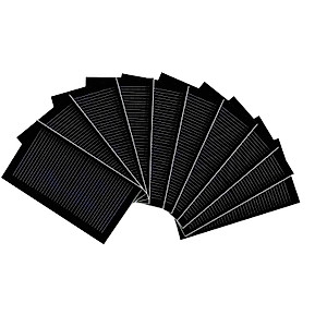 10Pcs Mini Solar Panels for Solar Power, 3V 90mA Mini Solar Panel Kit DIY Electric Toy Photovoltaic Cells Solar Epoxy Cell Charger 2.44"*1.42"(62mm*36mm)