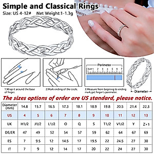 Skin-Friendly Knot Band Ring Sterling Silver Eye-catching Wedding Jewelry for Female with Gift Packaging