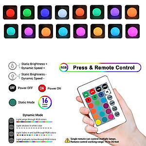 Solar Garden Lights RGB Landscape Pathway Walkway Lights Outdoor Solar Landscape Path Lights,Operated Hanging Waterproof String Light with Remote, Christmas Decoration Lights for Home Holiday Patio