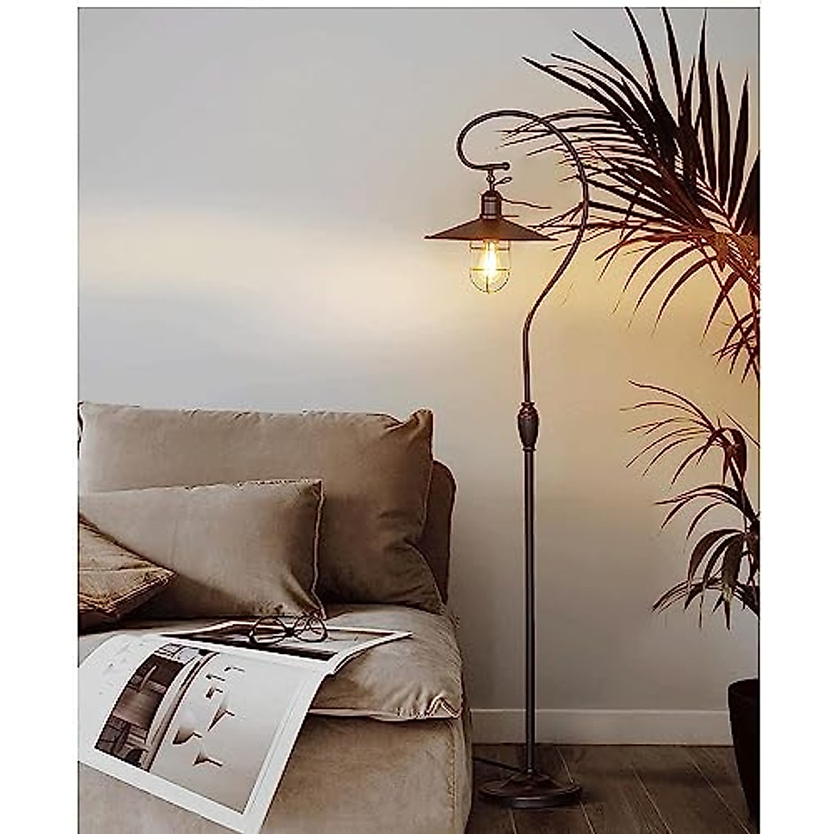 ANIIC Floor Lamps for Living Room Modern Industrial Floor Lamp for Living Rooms Bedroom Rustic Reading Standing Lamp Standing Indoor Pole Lamp Standing Lamp